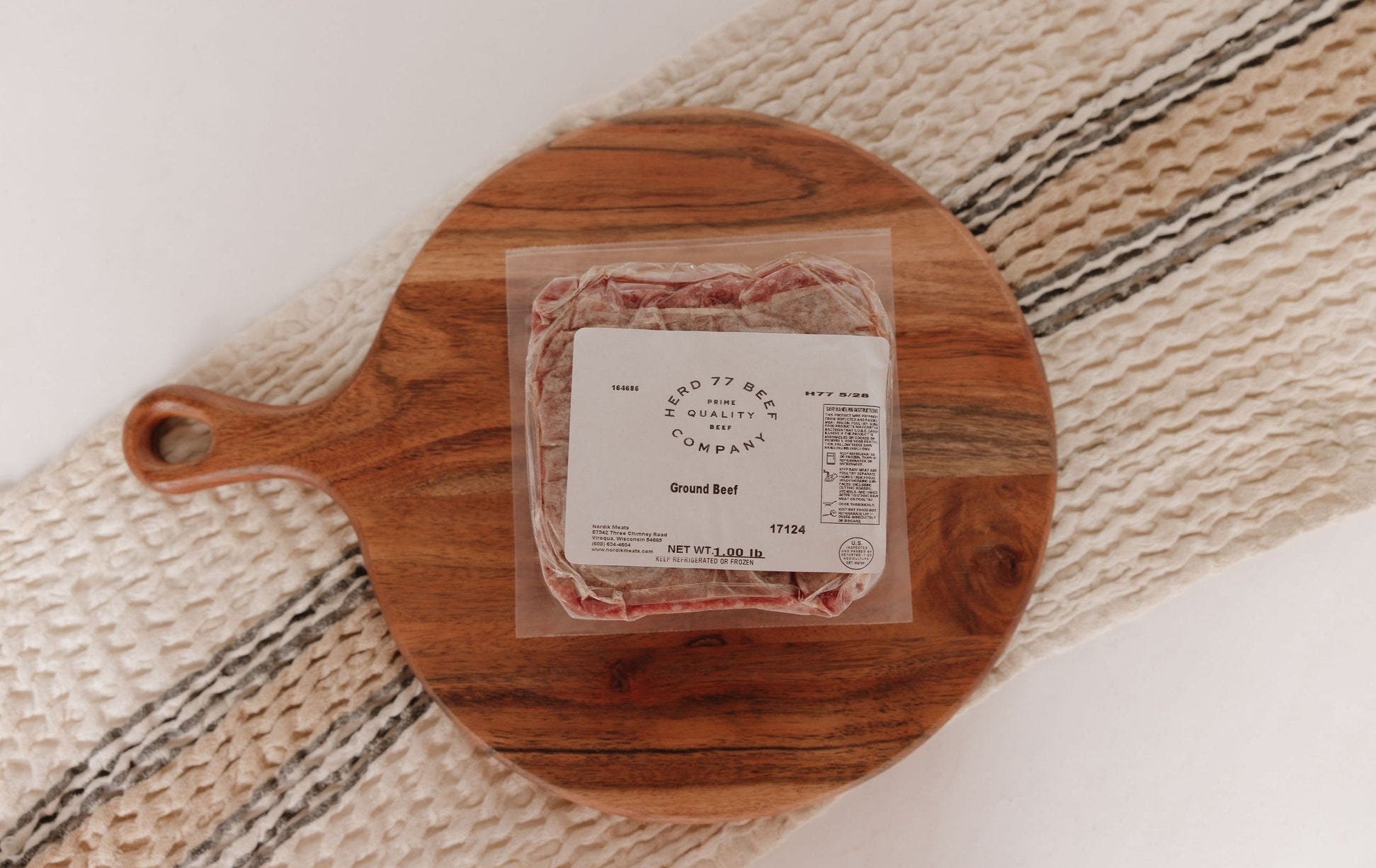 Ground Beef For Sale Online | 80/20 1lb Packs | Herd 77